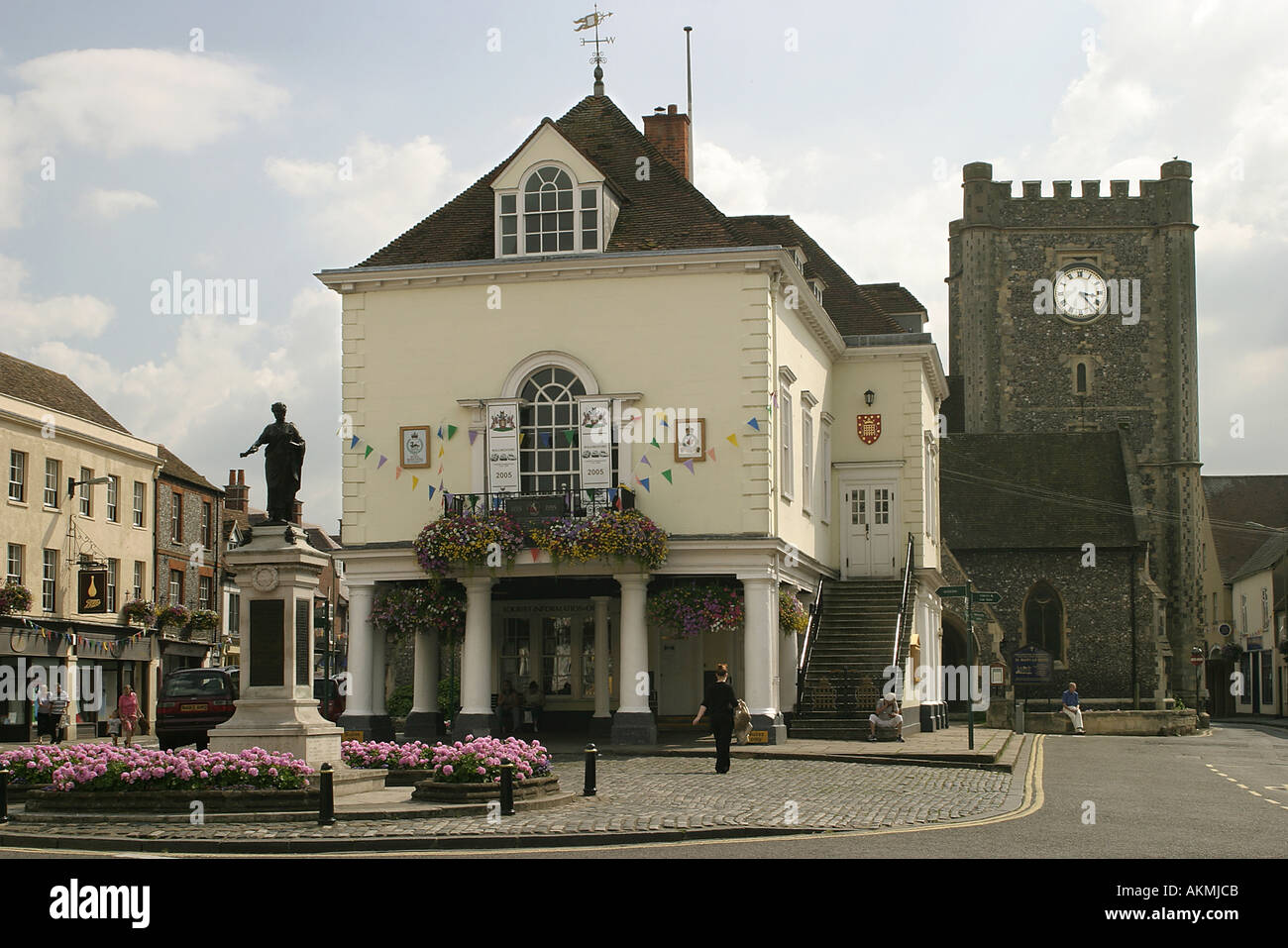 England Oxfordshire Wallingford Town square Stock Photo - Alamy