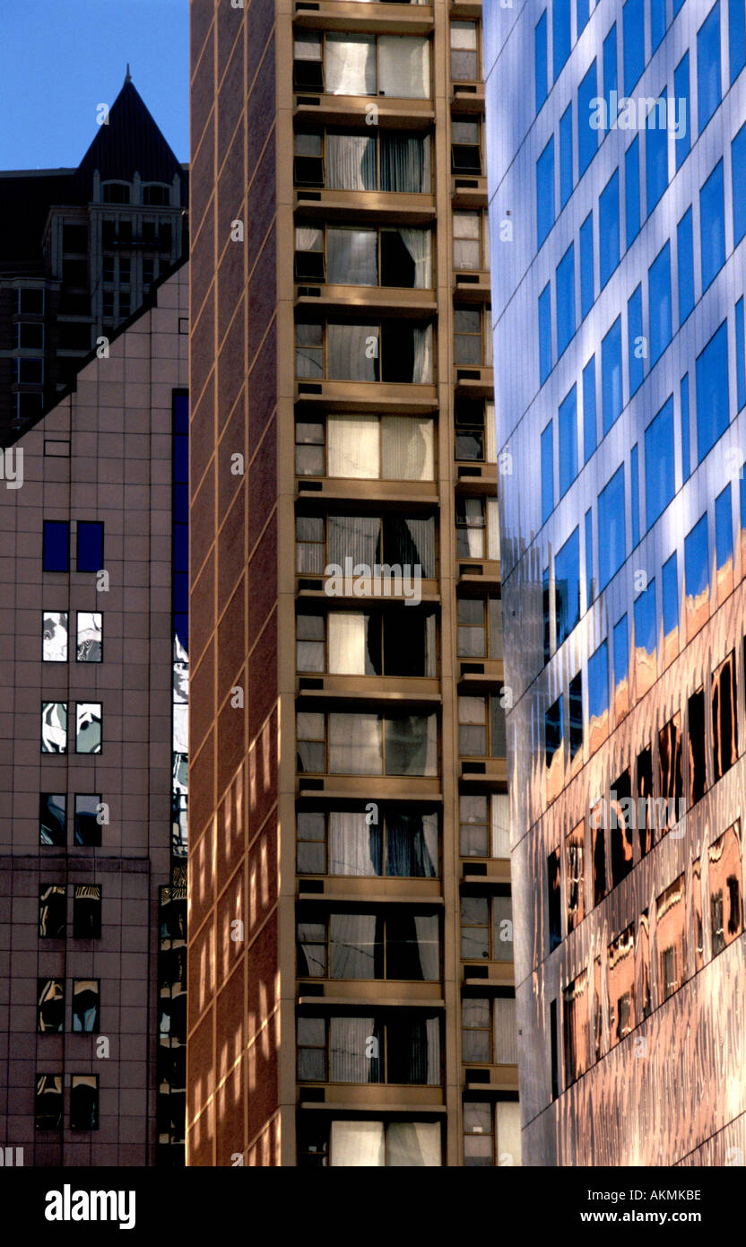 Highrises and Hotel Chicago Illinois USA Stock Photo - Alamy