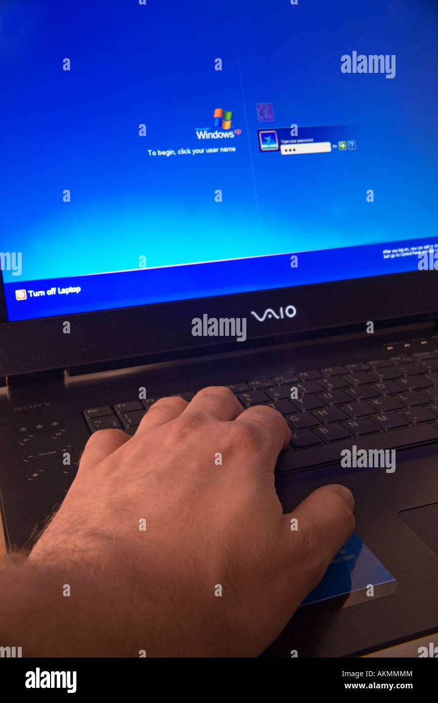 Computer typing screen hi-res stock photography and images - Alamy