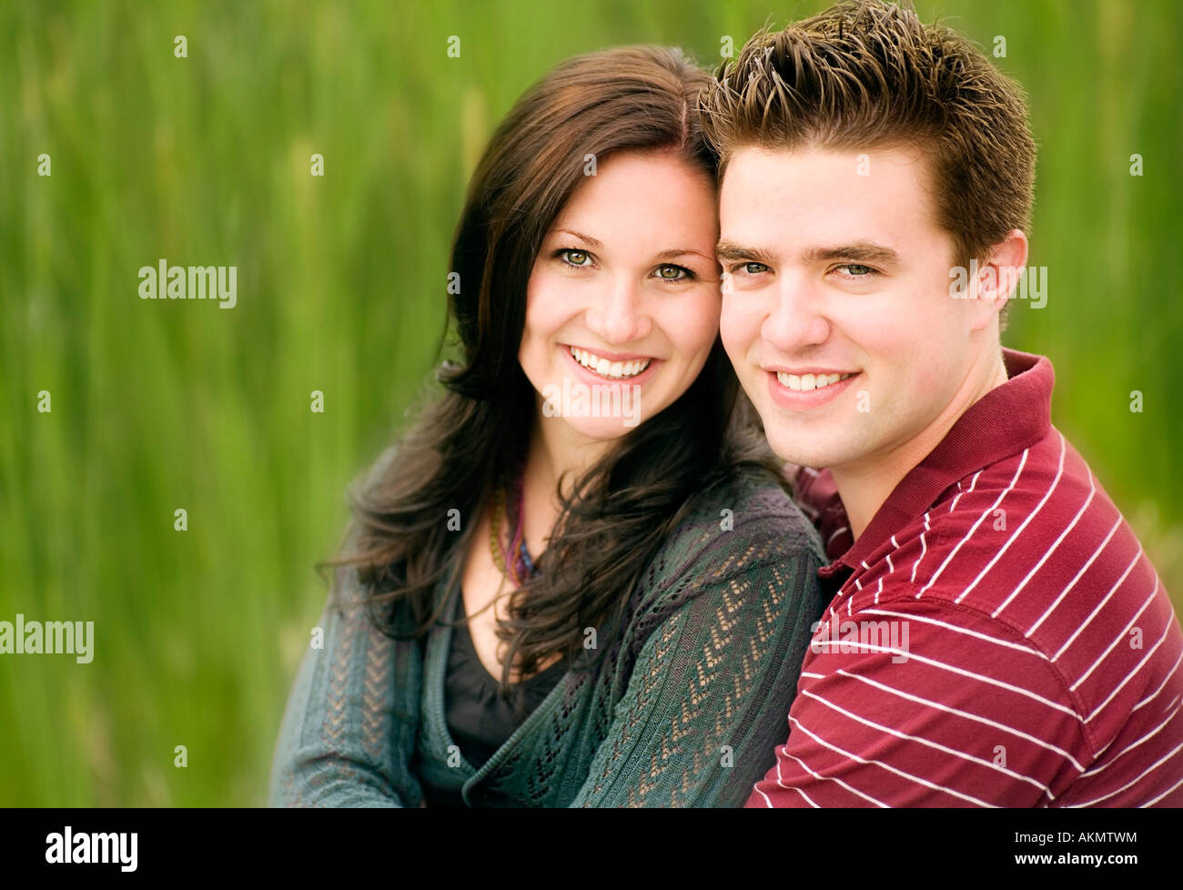 Portrait of a young couple Stock Photo - Alamy