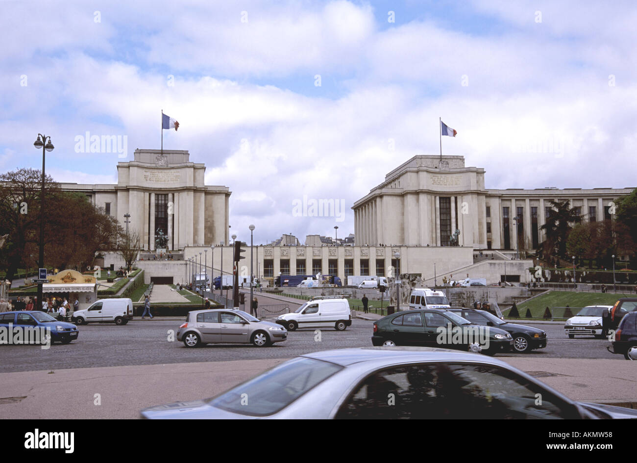 Palais de Chaillot or Trocadeo Art deco palace built for the 1937 world ...