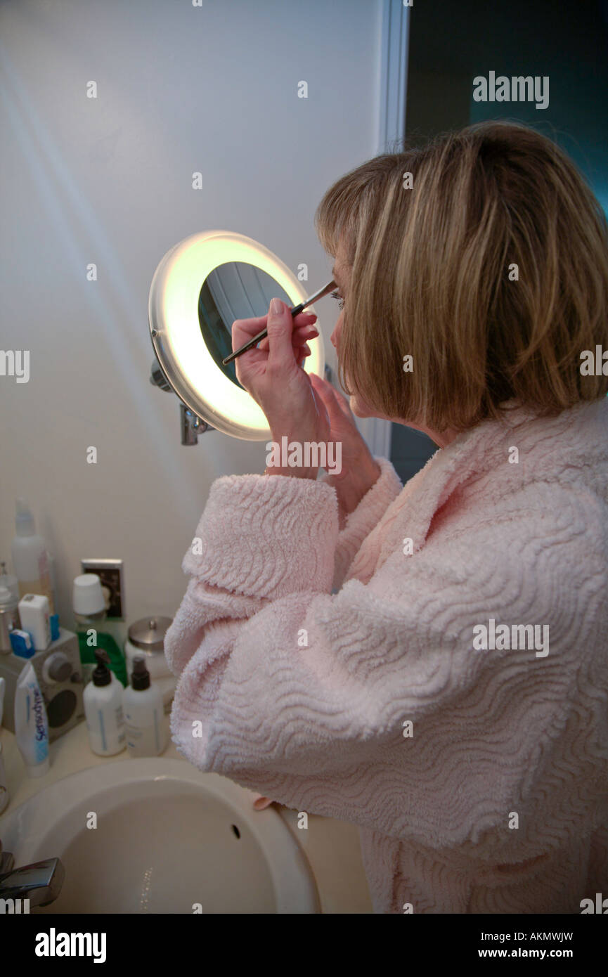 Personal Hygiene and Make-up application for mature woman. Make Up ...