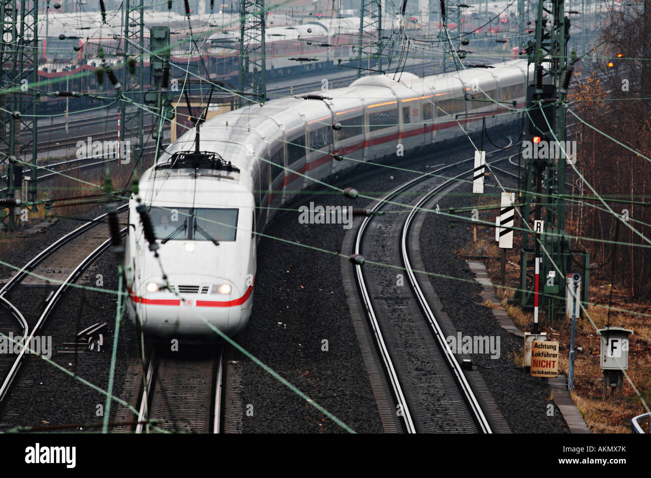 German high speed train, ICE, Intercity Express, Germany Stock Photo ...