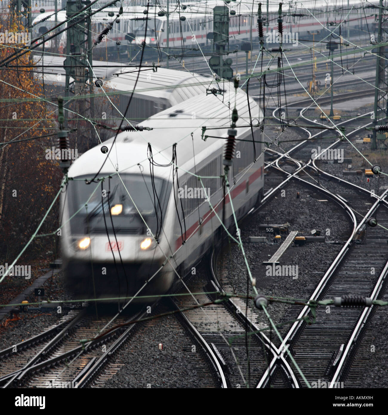 German railway train Hamburg Germany Stock Photo - Alamy