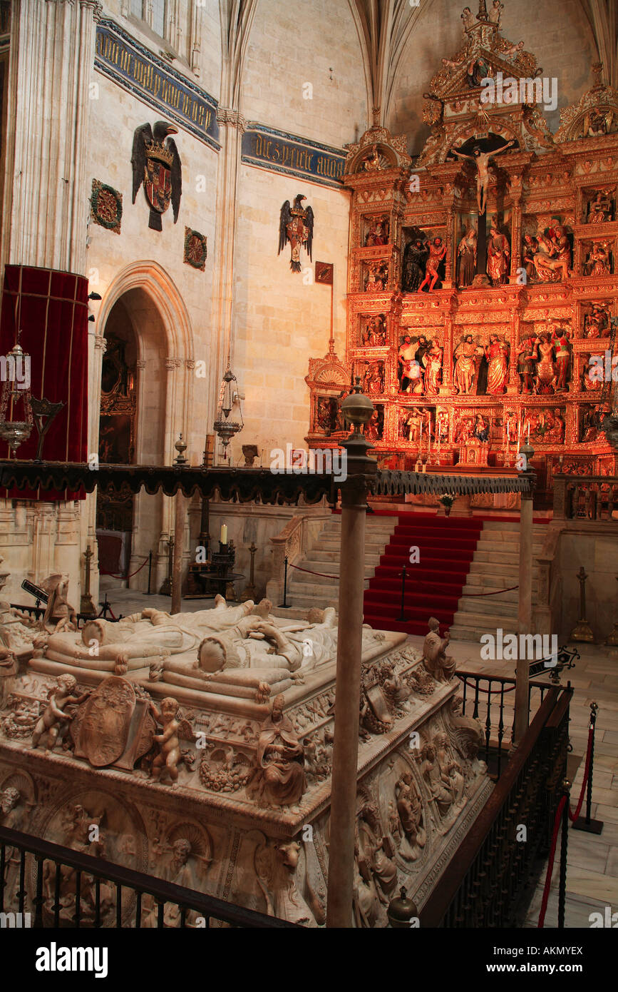 Spain, Andalusia, Granada, the Capilla Real, royal chapel with the ...
