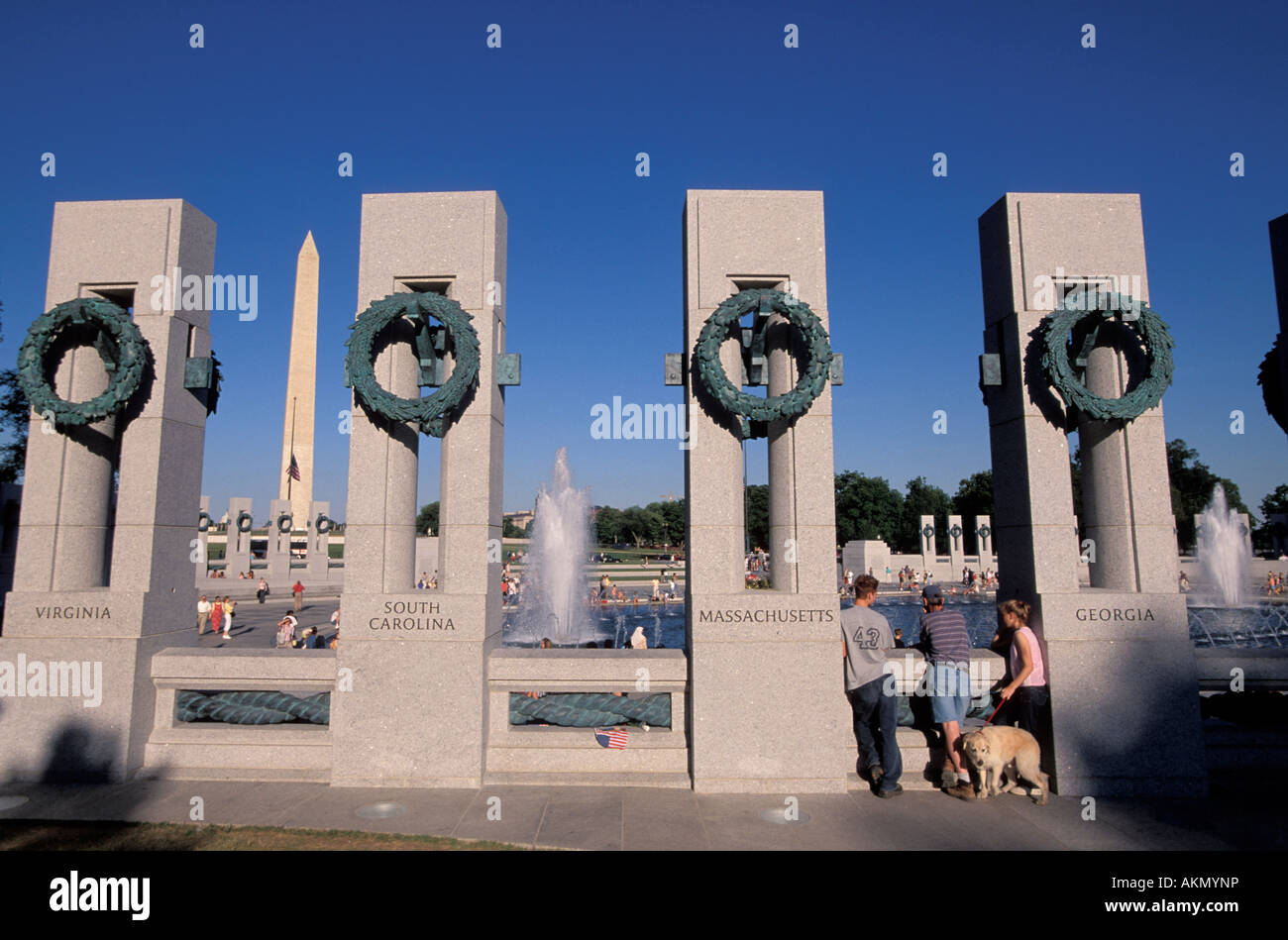National WWII Memorial, Washington, DC Stock Photo - Alamy