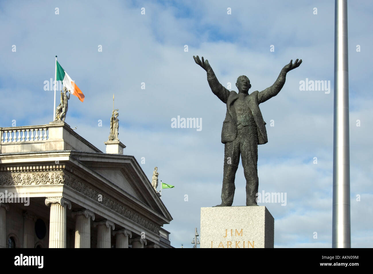 Statue of Big Jim Larkin union organiser on Dublin s main thoroughfare ...