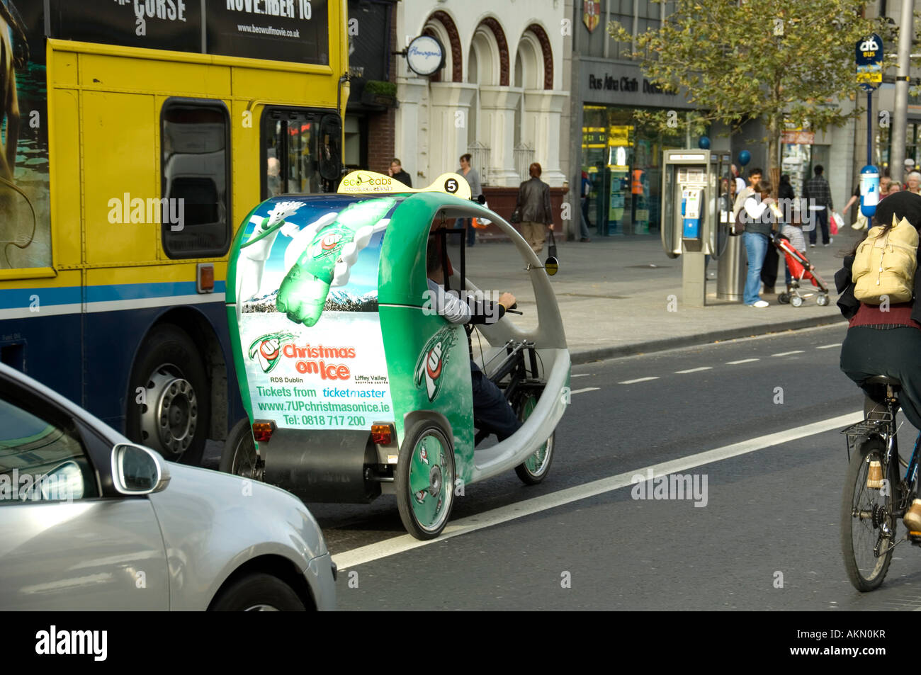 muscle powered rickshaw style bicycle vehicles - Ecocabs -free to use ...