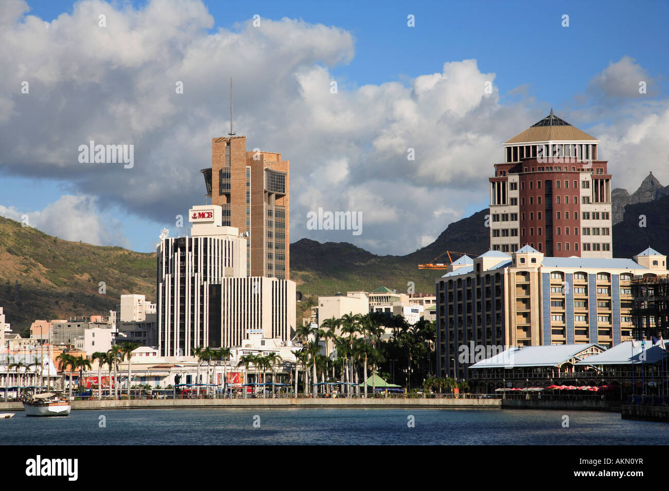 Mauritius Port Louis skyline Stock Photo - Alamy