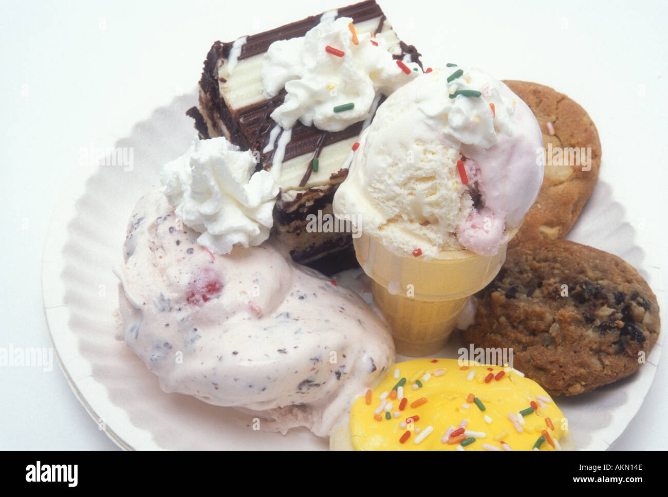 Plateful of Sweets Stock Photo - Alamy