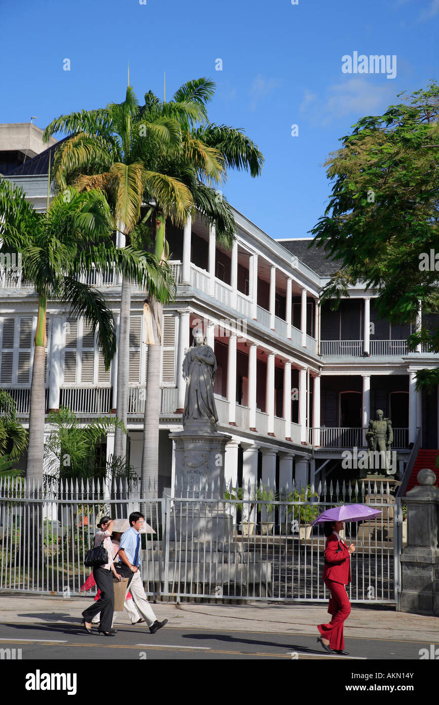 Mauritius Port Louis Government House Stock Photo - Alamy