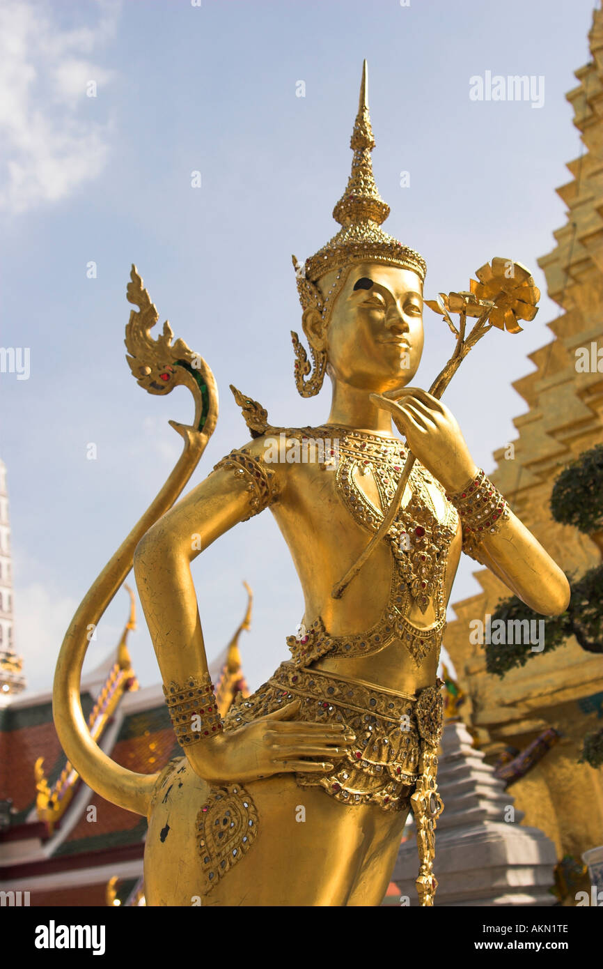 Kinaree, mythological creature surrounding the temple of emeral buddha ...