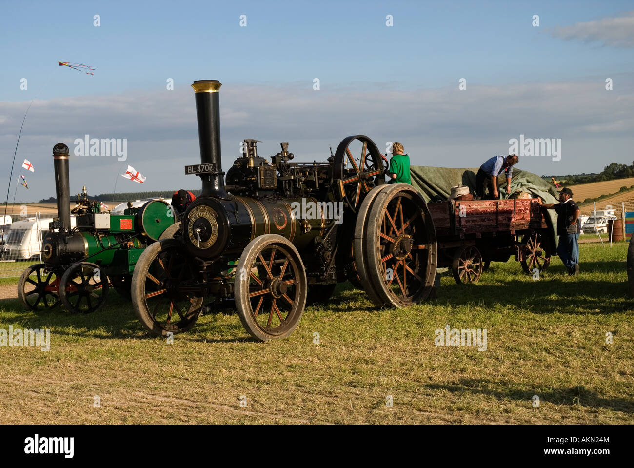Steam tractors at the 2007 Great Dorset Steam Fair Blandford Forum ...
