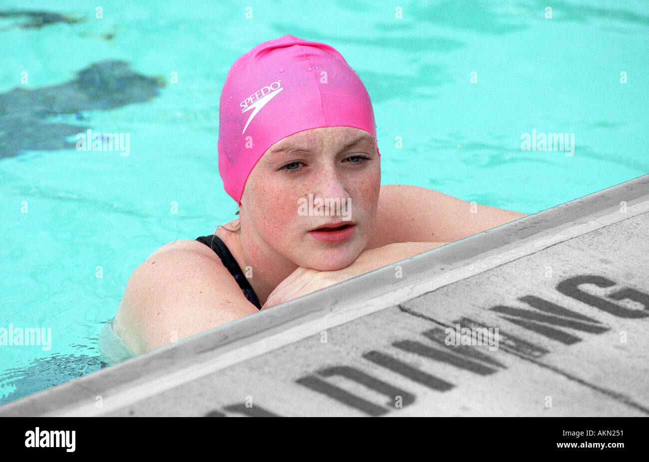 High school swimming meet includes hi-res stock photography and images ...