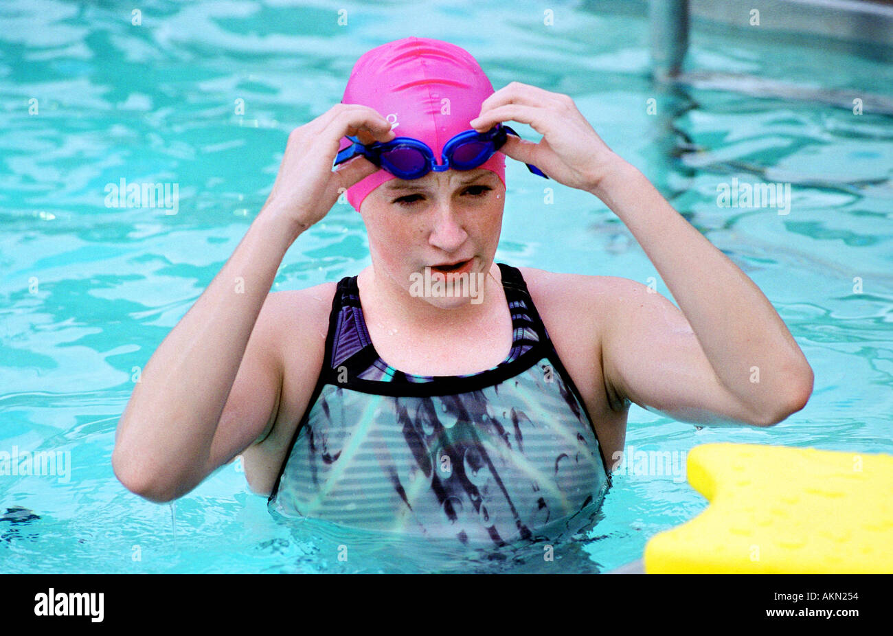 High school swim meet athletes hi-res stock photography and images - Alamy