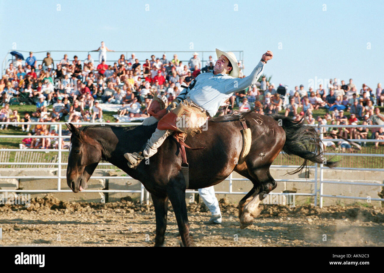 Rodeo horse sporting event Stock Photo - Alamy