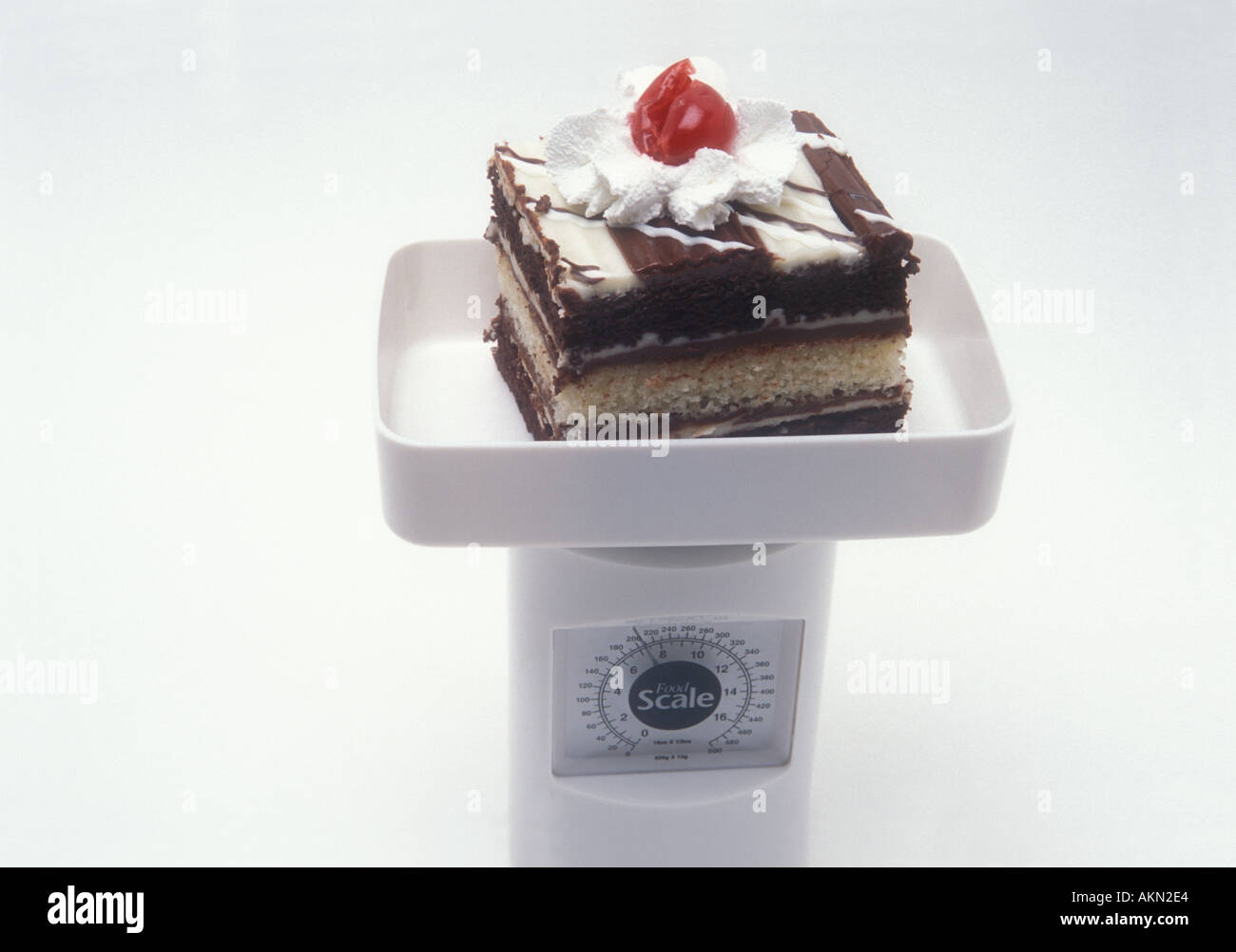 Cake on Food Scale Stock Photo - Alamy
