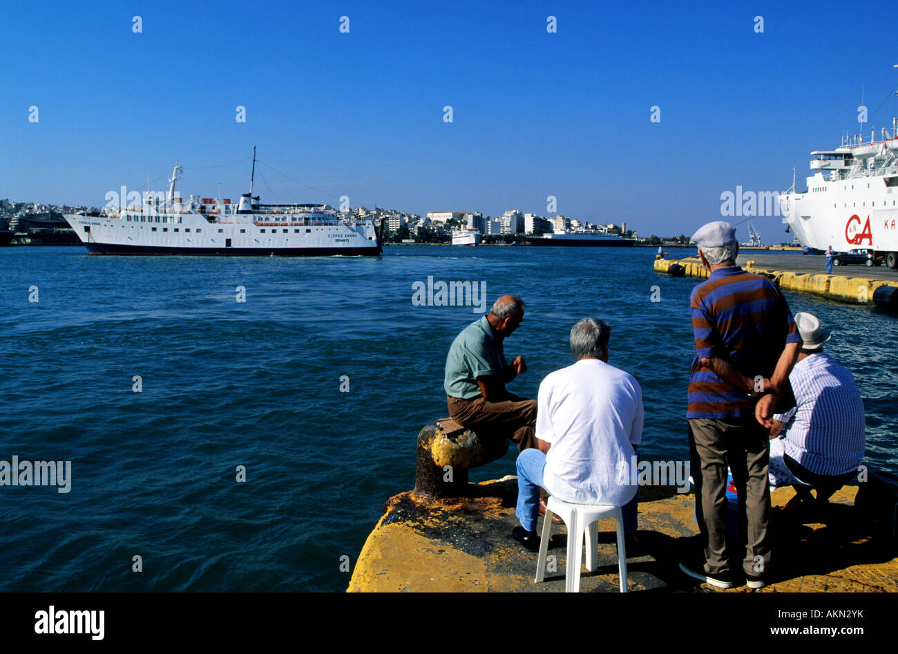 Greece, Athens, Piraeus harbour Stock Photo - Alamy