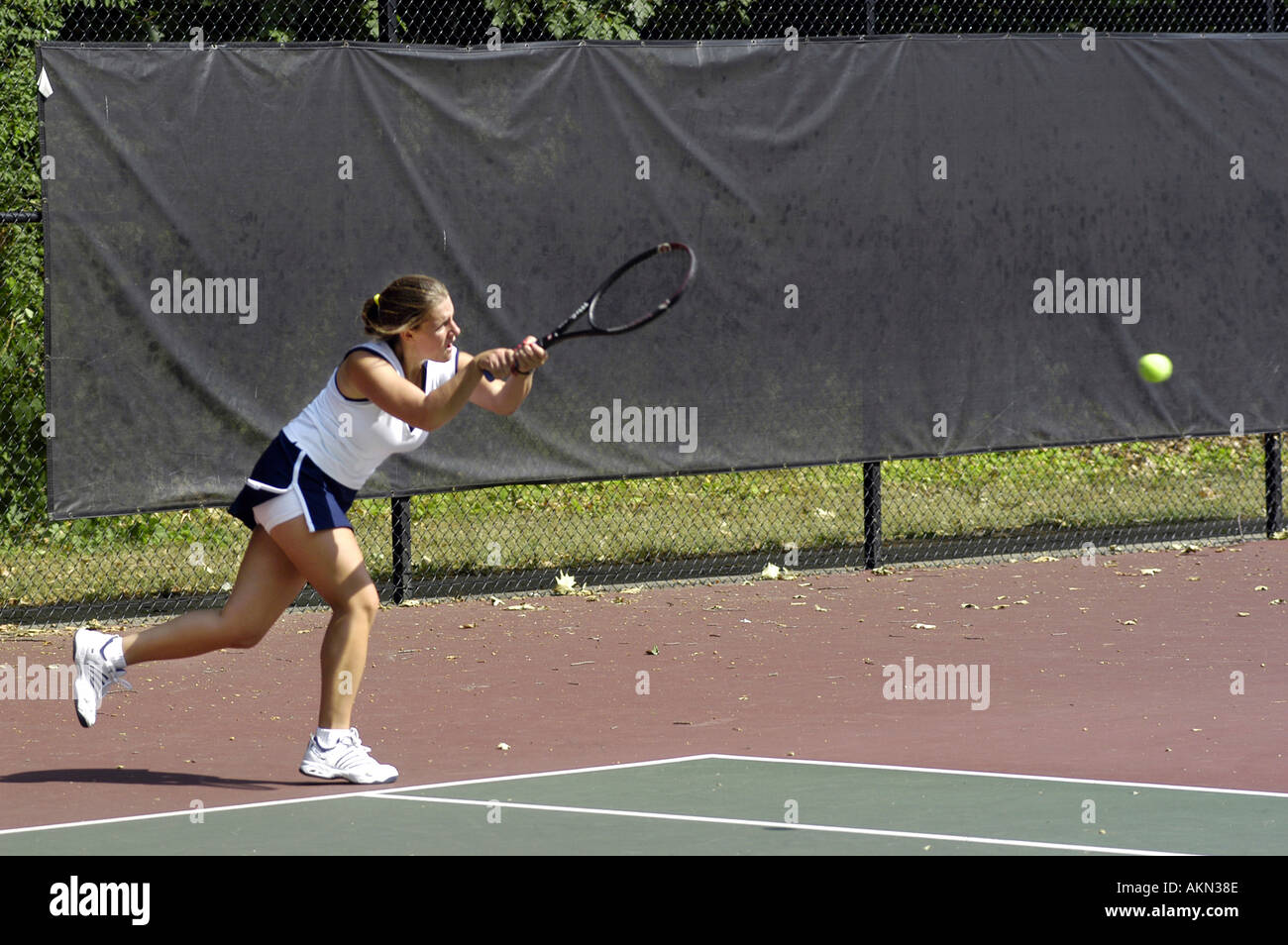 Female high school tennis hi-res stock photography and images - Alamy