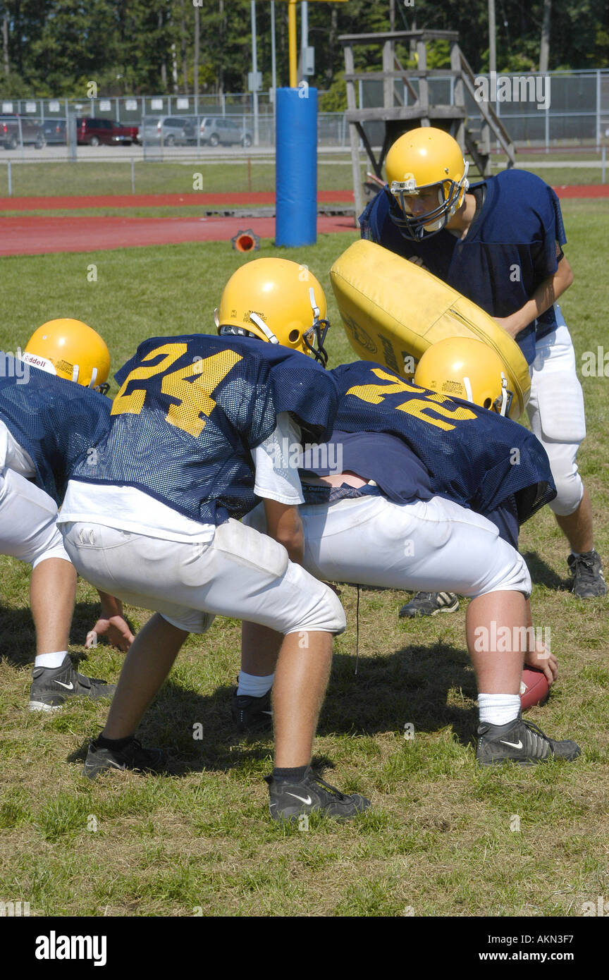 Action football helmet uniform hi-res stock photography and images - Alamy