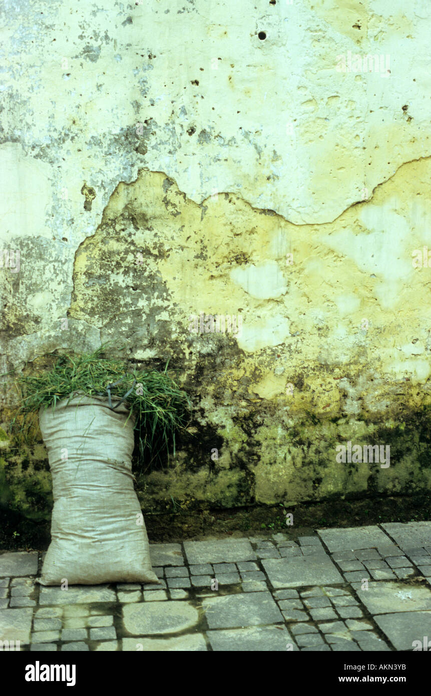 Sack leaning against wall hi-res stock photography and images - Alamy