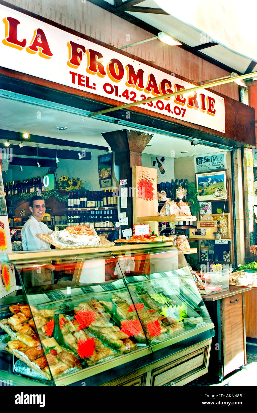Old cheese shop paris hi-res stock photography and images - Alamy