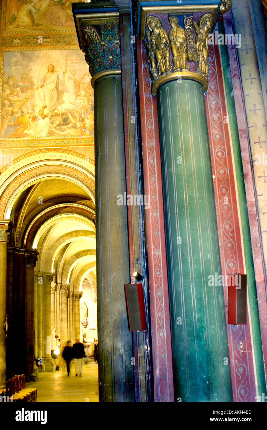 Paris France, Inside "St Germain des Prés" French Catholic Church ...