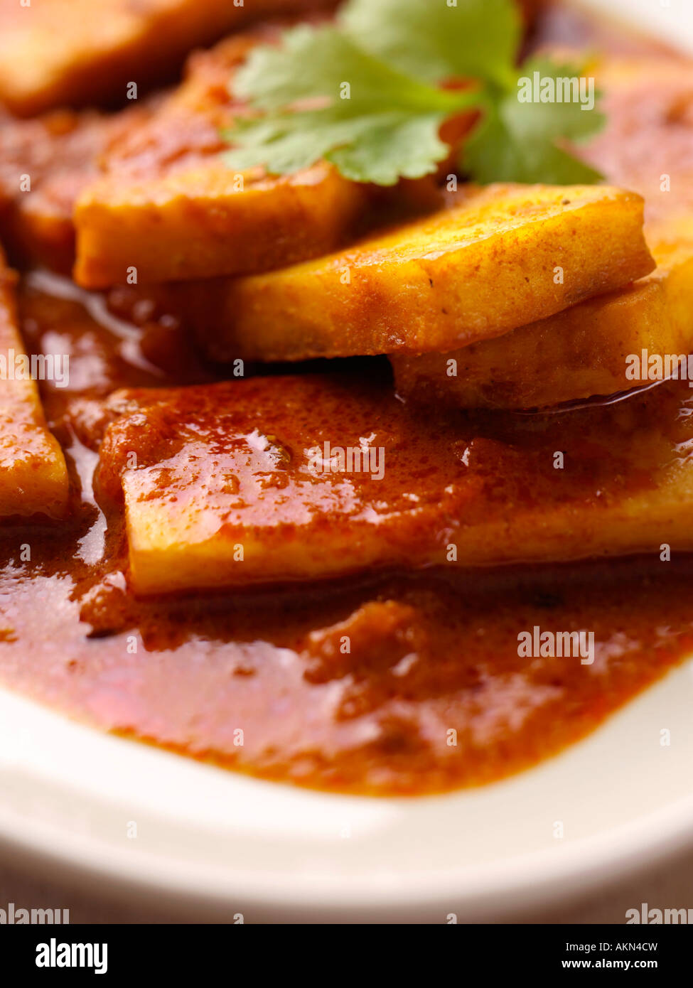 A dish of spicy Indian Paneer sauteed cheese editorial food Stock Photo ...