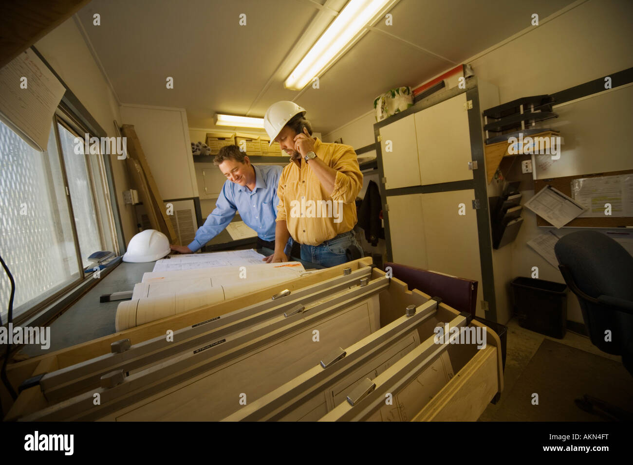 Architects hard at work Stock Photo - Alamy