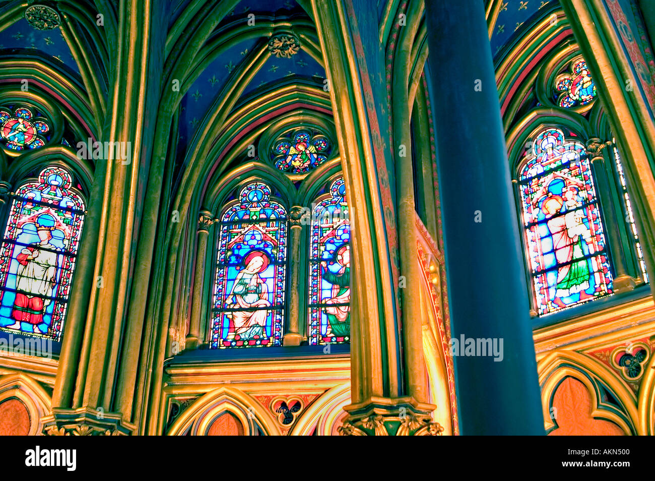 Paris France, Monument "Sainte Chapelle""St Chapelle" High Gothic ...