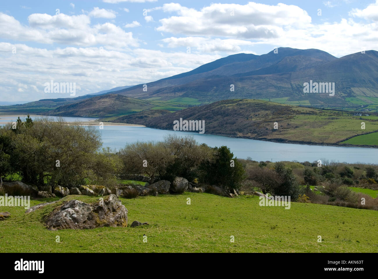 Stradbally Mountain and Brandon Bay from the path to Brandon Mountain ...
