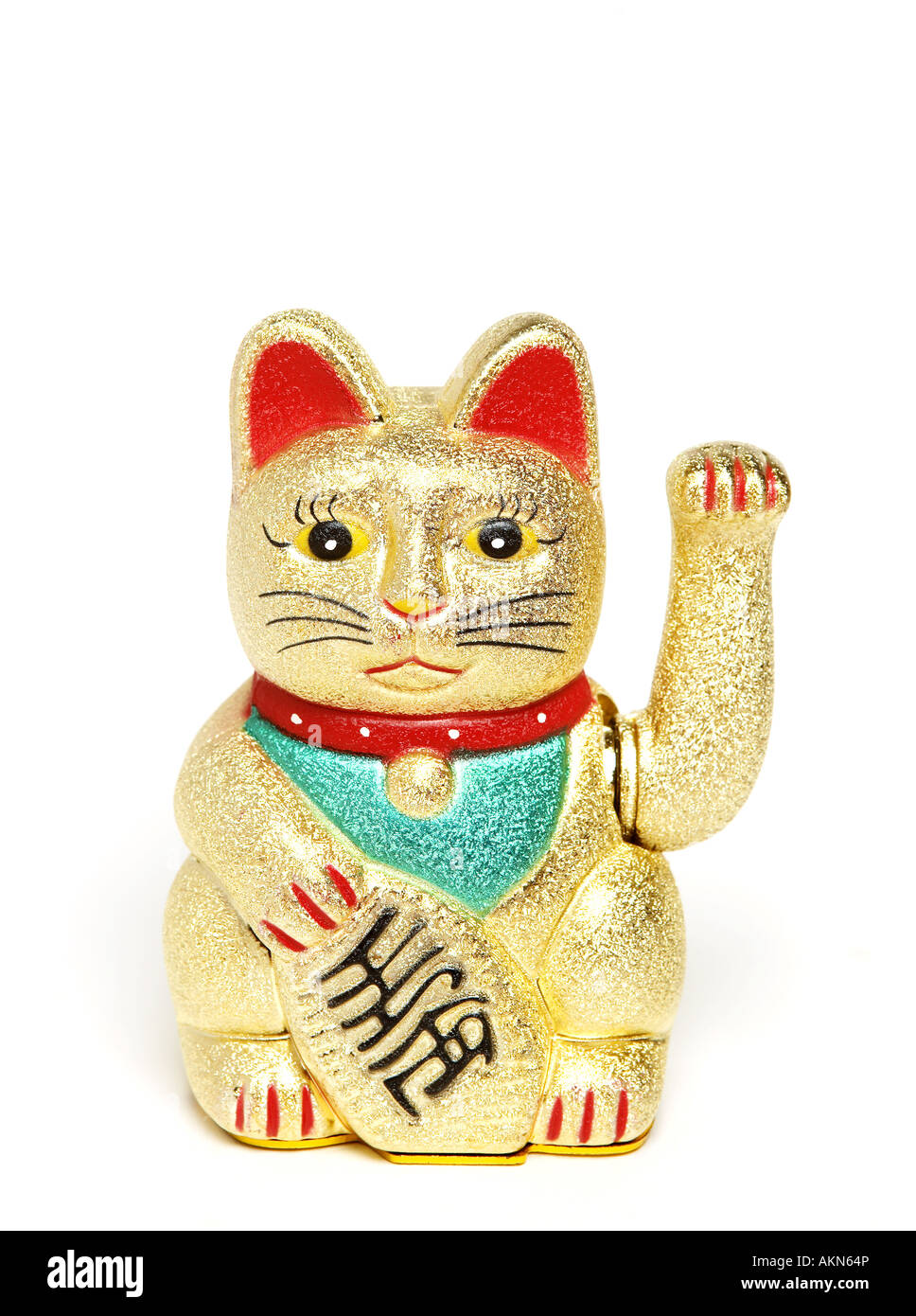 Golden Lucky Cat Stock Photo - Alamy
