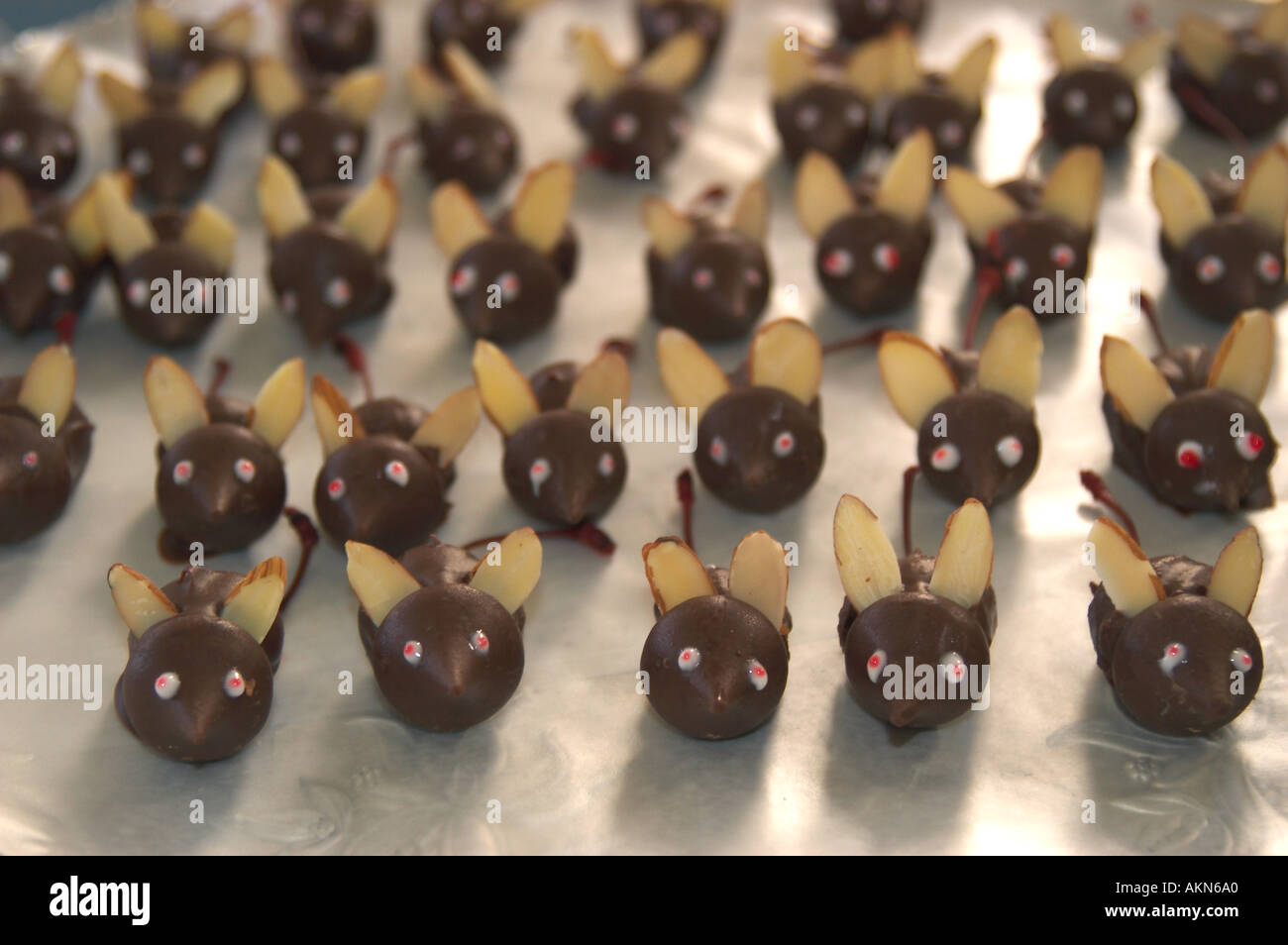 chocolate mice army Stock Photo - Alamy
