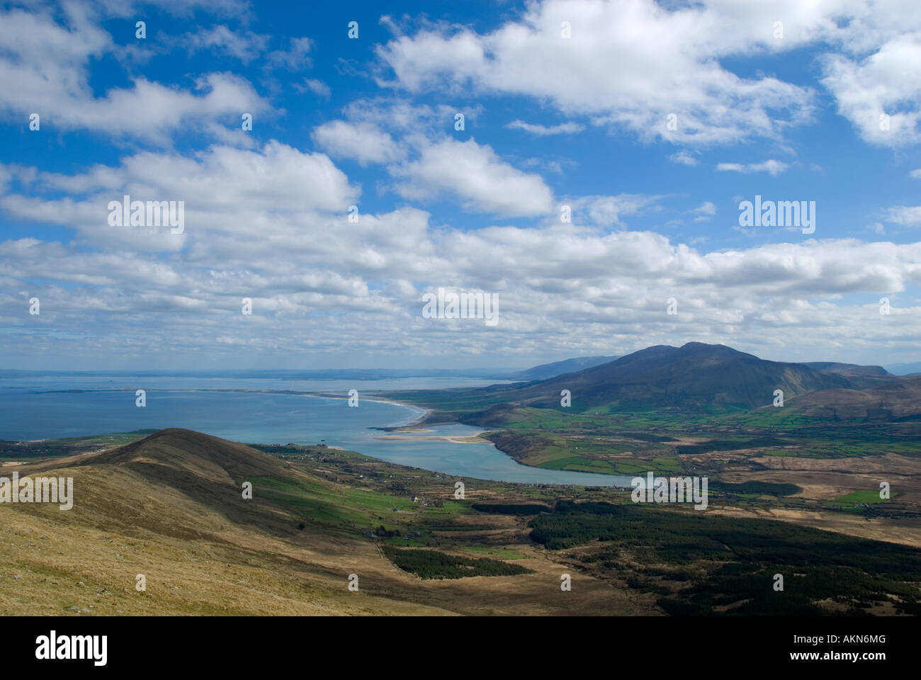 Stradbally Mountain and Brandon Bay from the path to Brandon Mountain ...