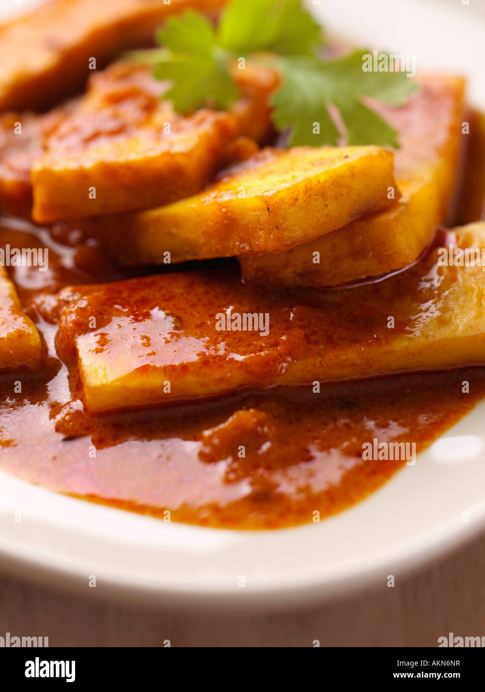 A dish of spicy Indian Paneer sauteed cheese editorial food Stock Photo ...