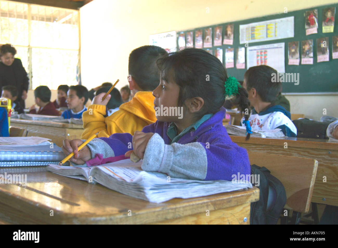 Mexico school children class hi-res stock photography and images - Alamy