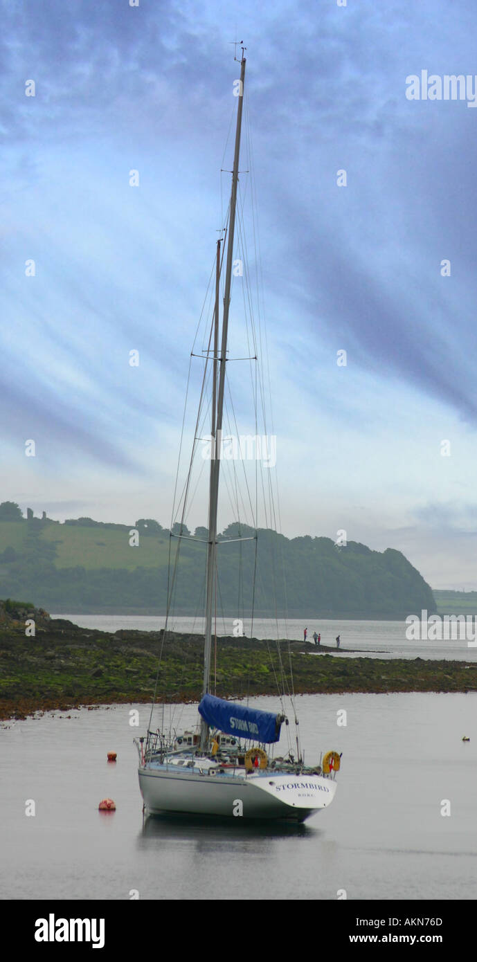 Boat at anchor Bangor NI boat boating yacht sail sailing anchor ...