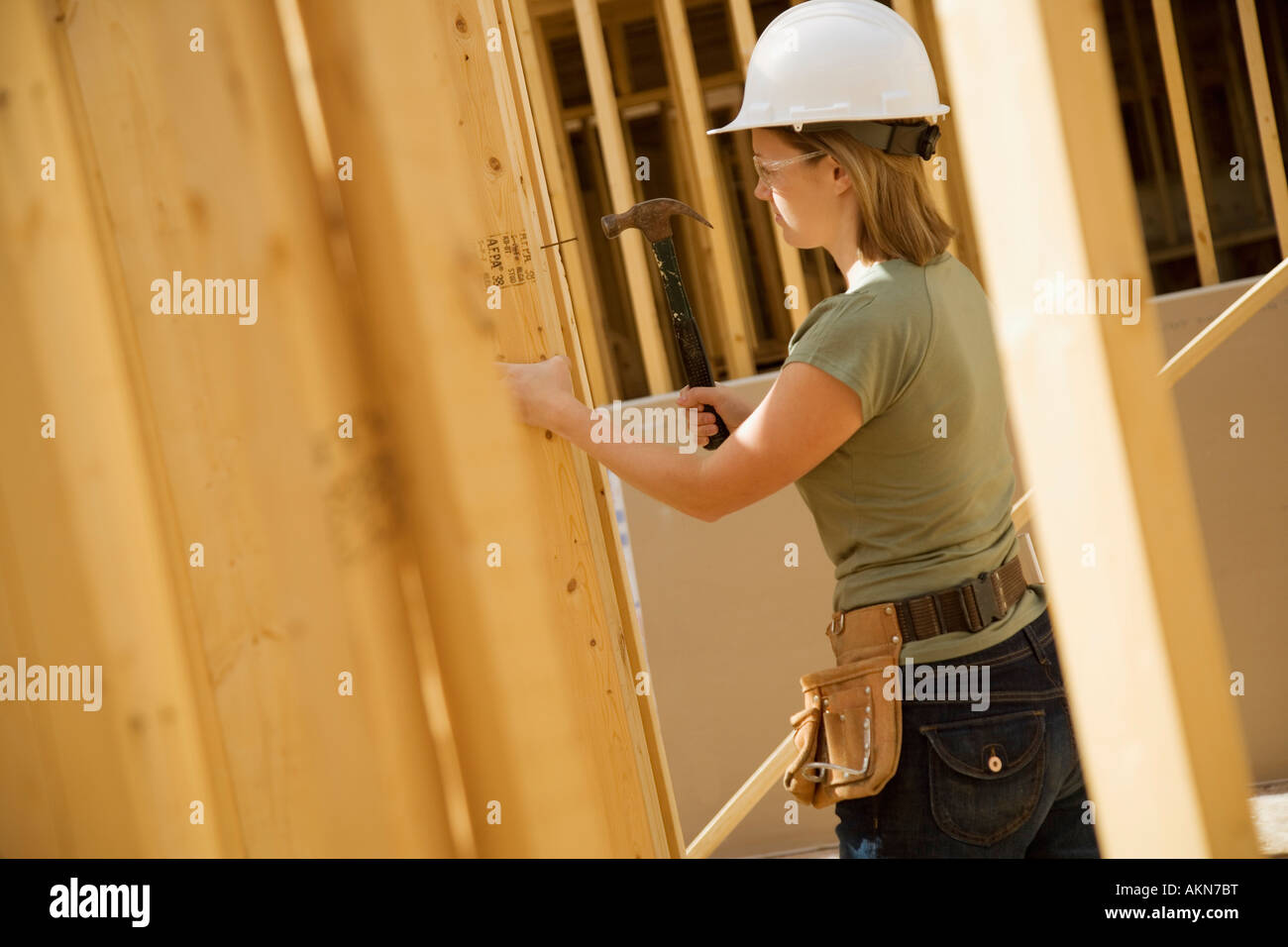 Female construction worker Stock Photo - Alamy