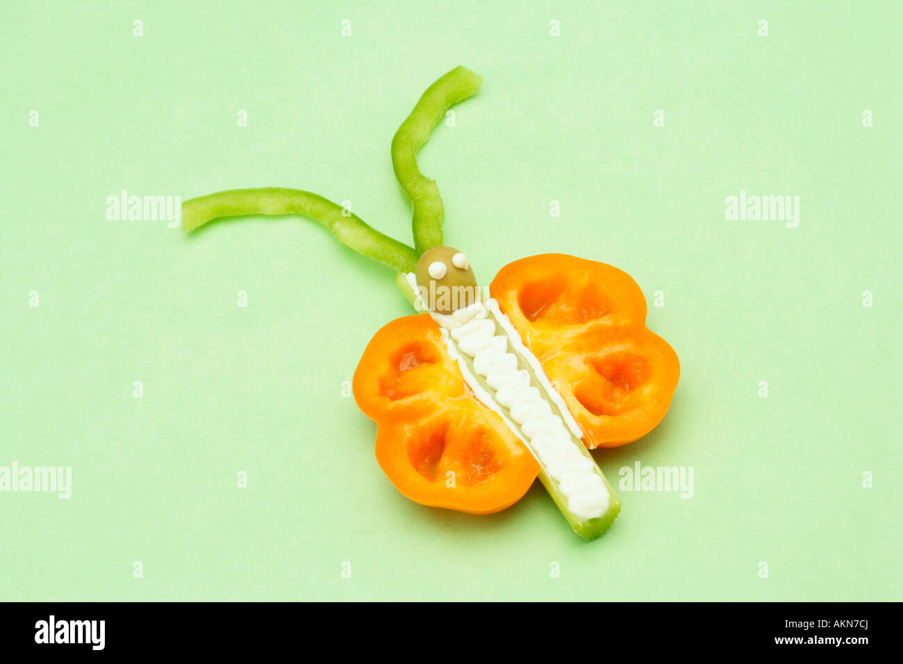 Butterfly made out of vegetables Stock Photo - Alamy