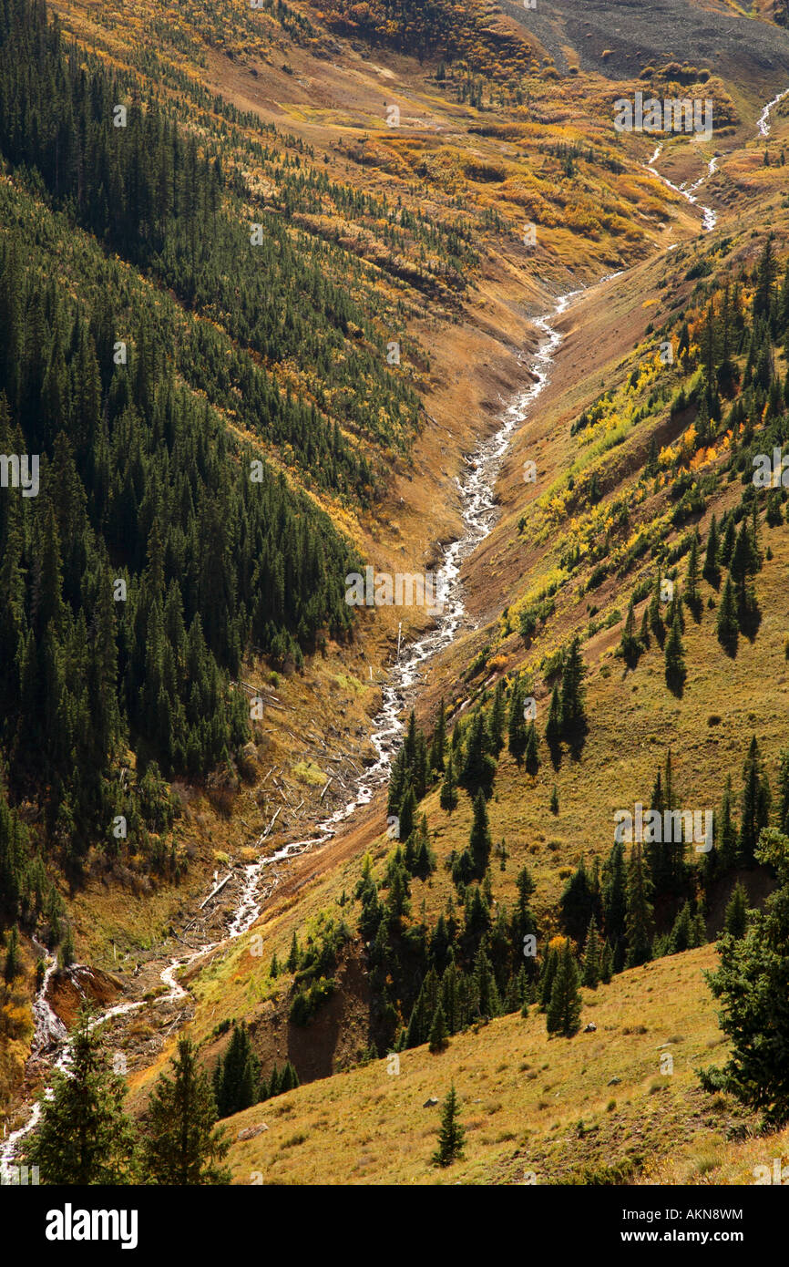 Melting snow creates a rushing alpine stream, Colorado Stock Photo - Alamy