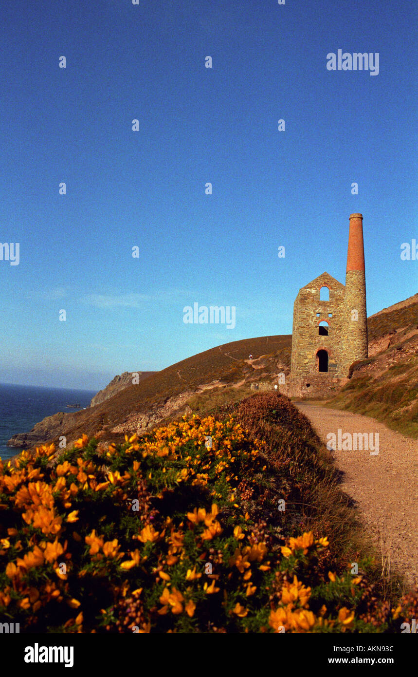 Cornish mine pumping station Stock Photo - Alamy
