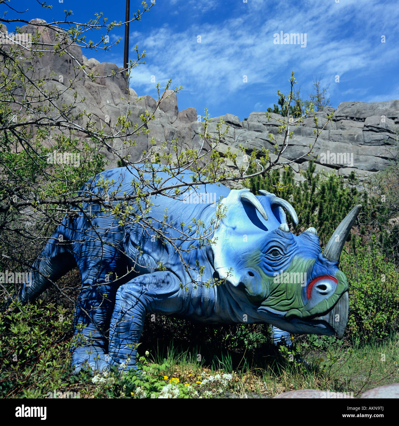 Replica dinosaur calgary zoo prehistoric hi-res stock photography and ...