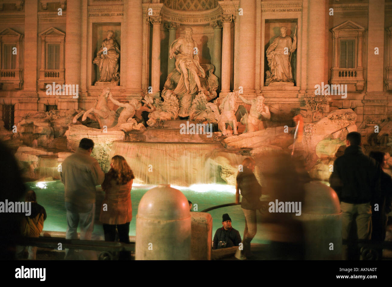 The Trevi Fountain and Poli Palace, Rome, Italy Stock Photo - Alamy