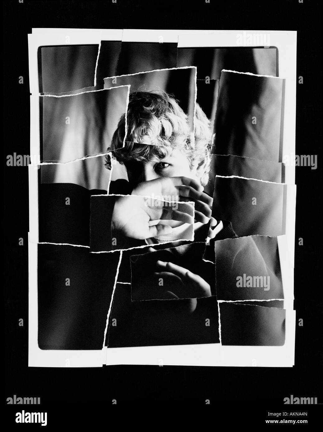 Face photo composite Black and White Stock Photos & Images - Alamy