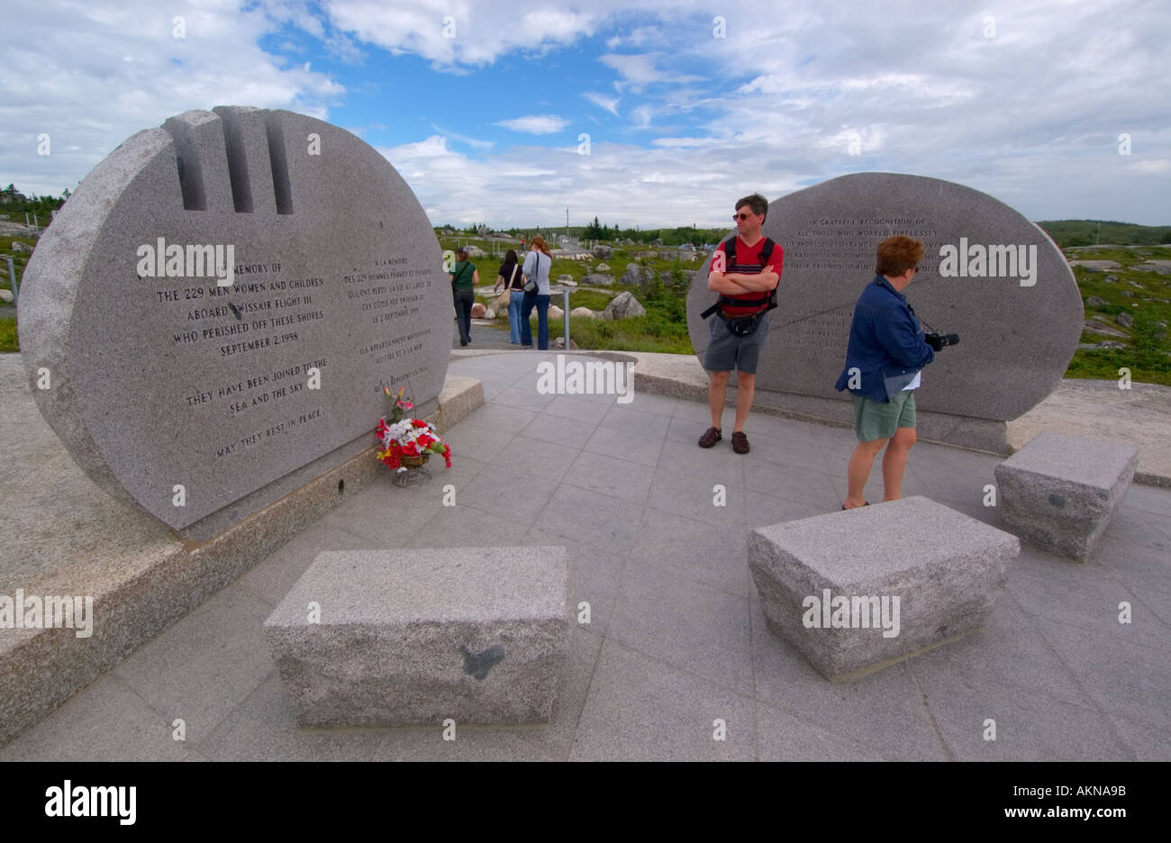 Memorial to the victims of Swissair Flight 111, Peggy's Cove, Nova ...