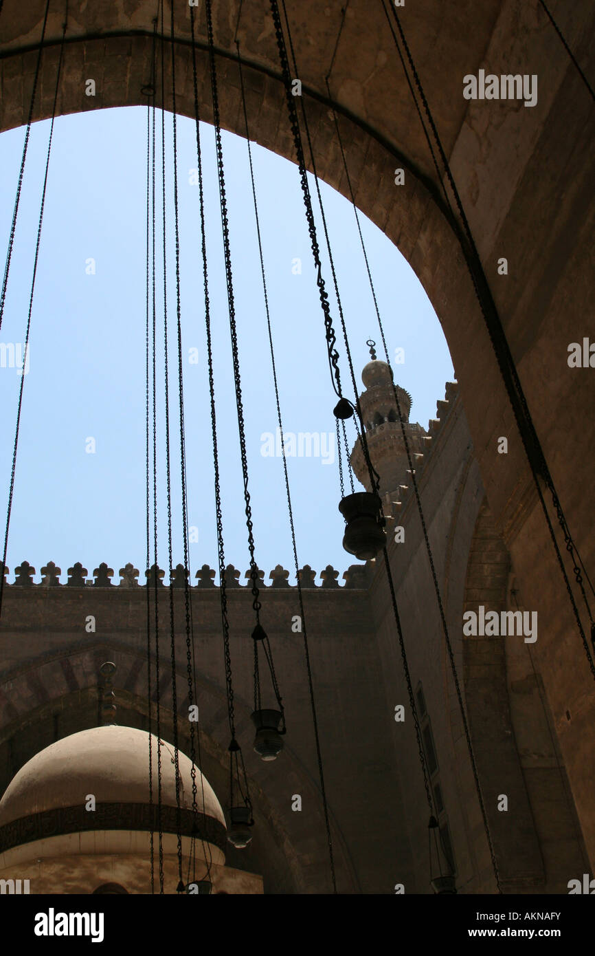 Sultan hasan mosque inside cairo, egypt islam dome Stock Photo - Alamy
