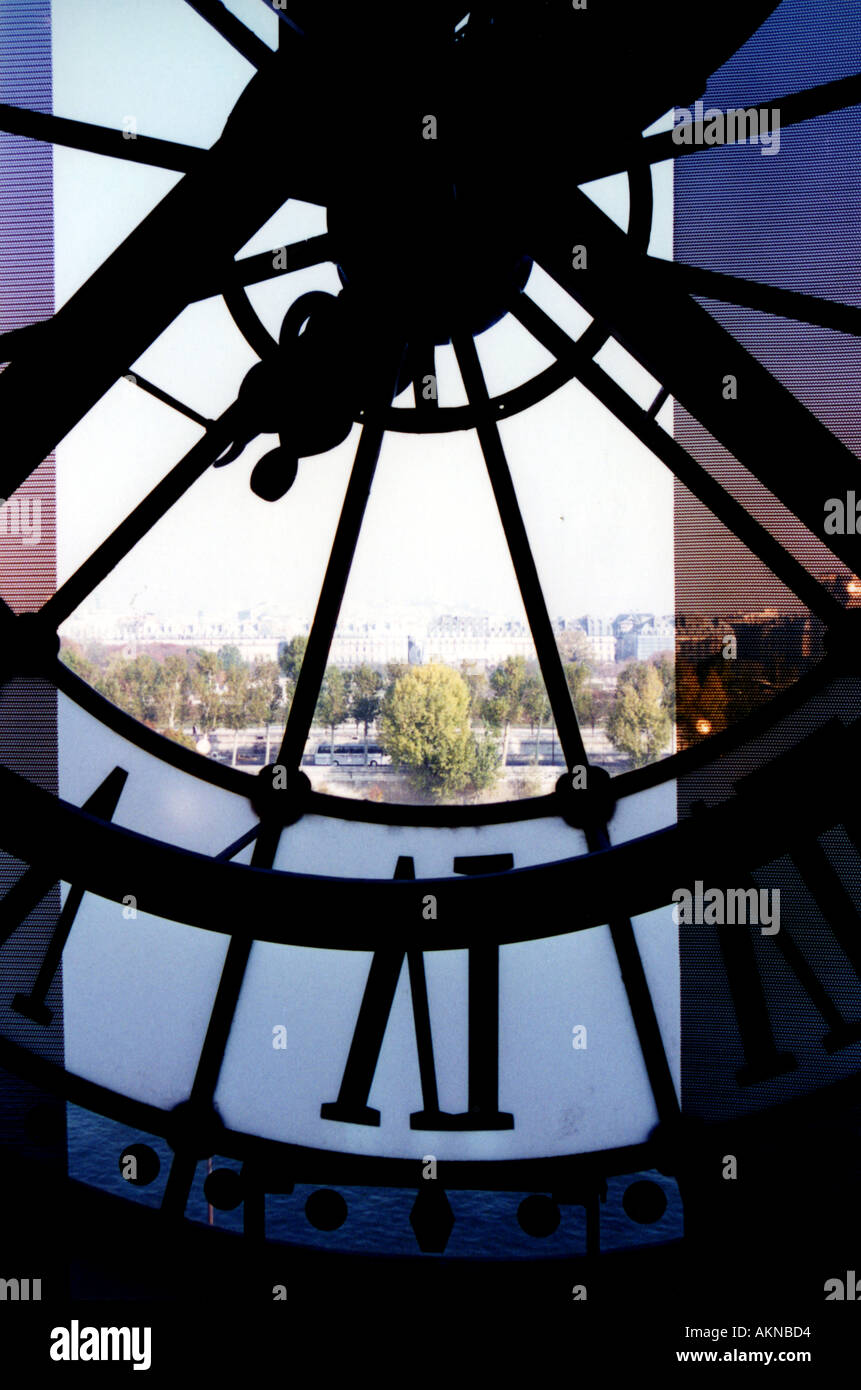 Clock in Paris Stock Photo - Alamy