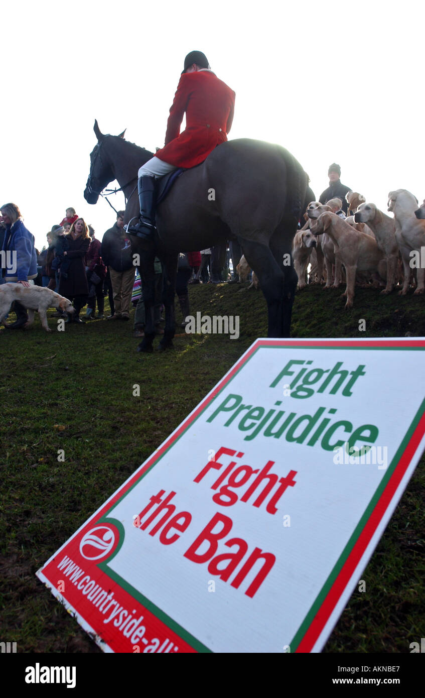 Pro fox hunt banner at a fox hunt Stock Photo - Alamy