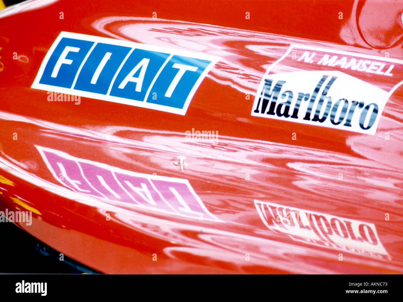Ferrari Formula 1 One Engine Cover Stock Photo - Alamy