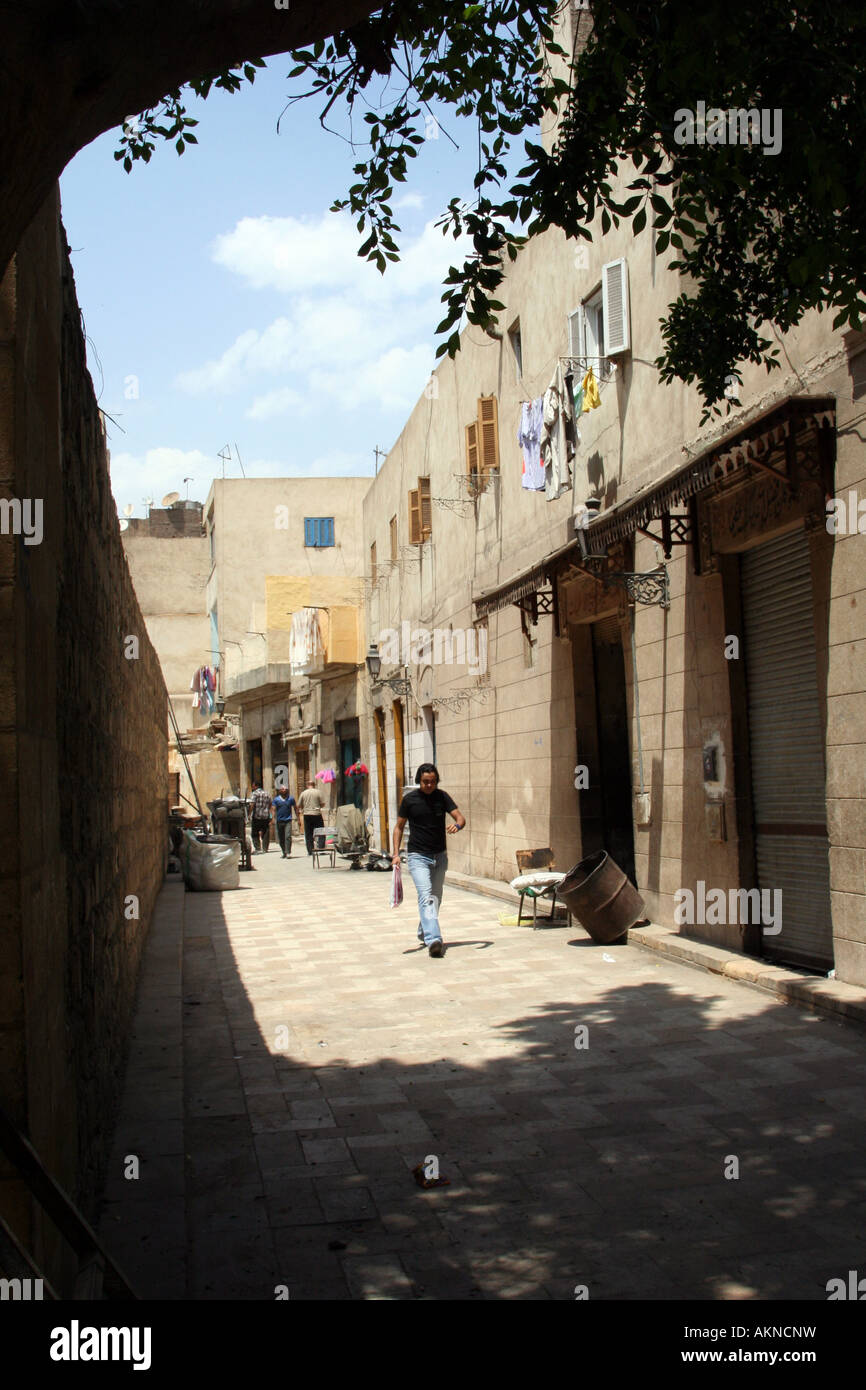 Alley in old cairo,egypt Stock Photo - Alamy